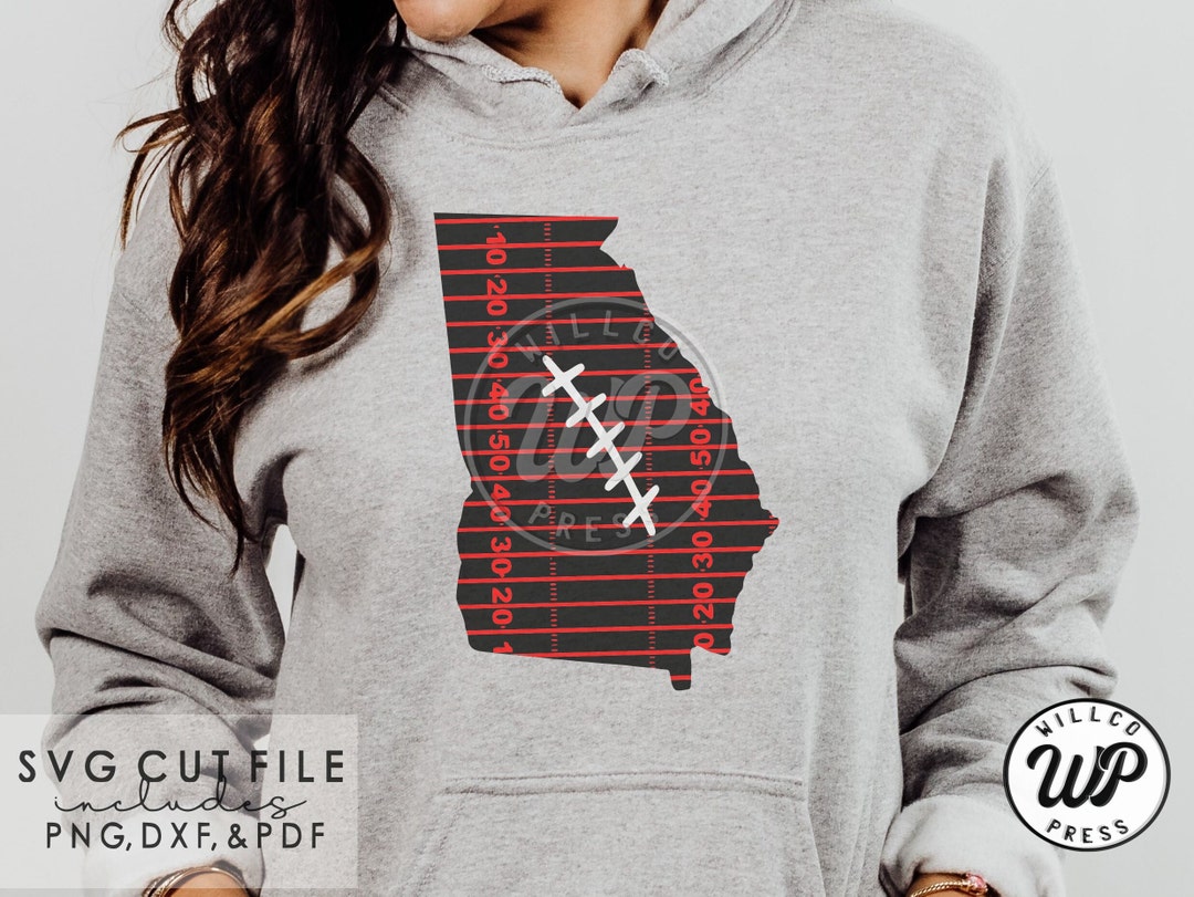 Georgia Football Svg, Field Lines, Png, Dxf, Svg Files for Cricut ...
