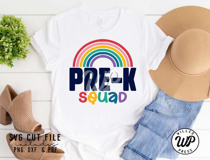 Pre K Squad Svg Pre Kindergarten Teacher Teams Png Dxf - Etsy