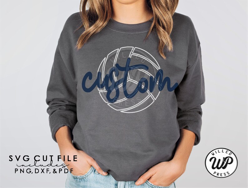 Custom Volleyball Svg Personalized Team Png Dxf Svg Files - Etsy