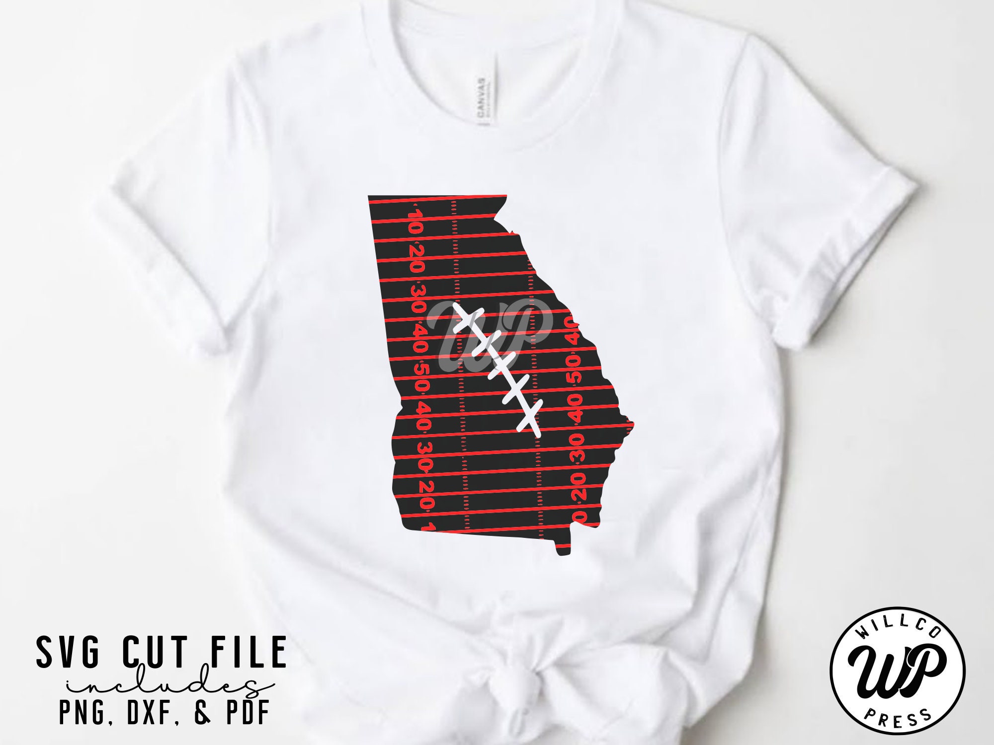 Georgia Football Svg Field Lines Png Dxf Svg Files for - Etsy
