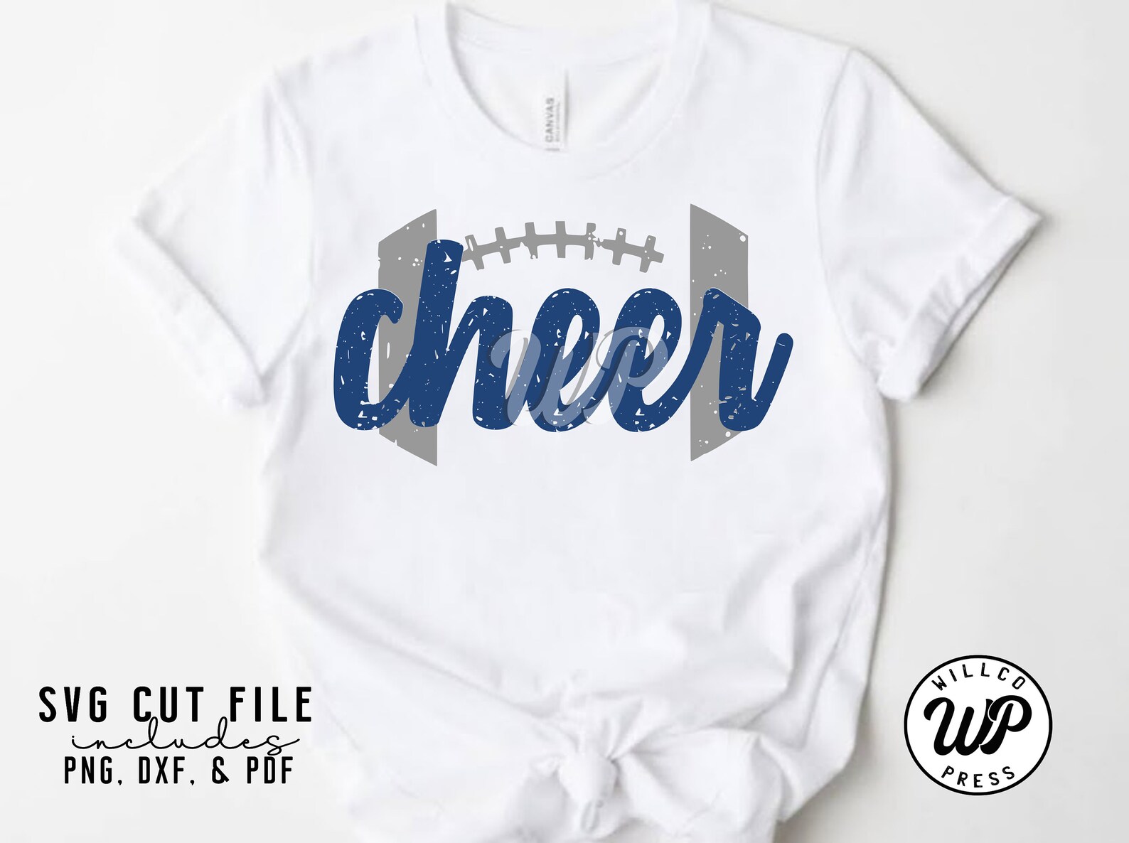 Football Cheer Svg Grunge Distressed Png Dxf Svg Files for - Etsy