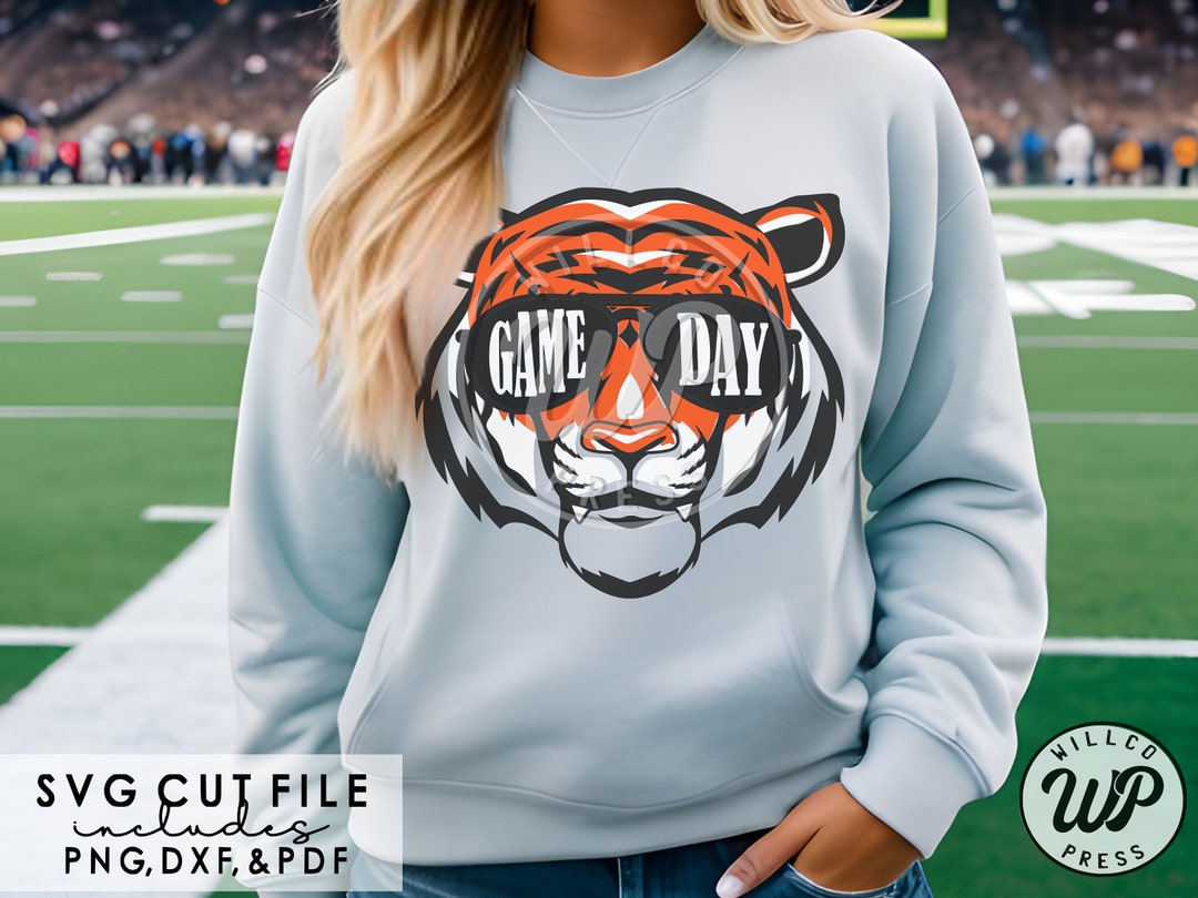 Tigers Svg, Bengals Svg, Game Day Sunglasses, , Basketball Mascot, Png, Dxf, Svg Files for ...