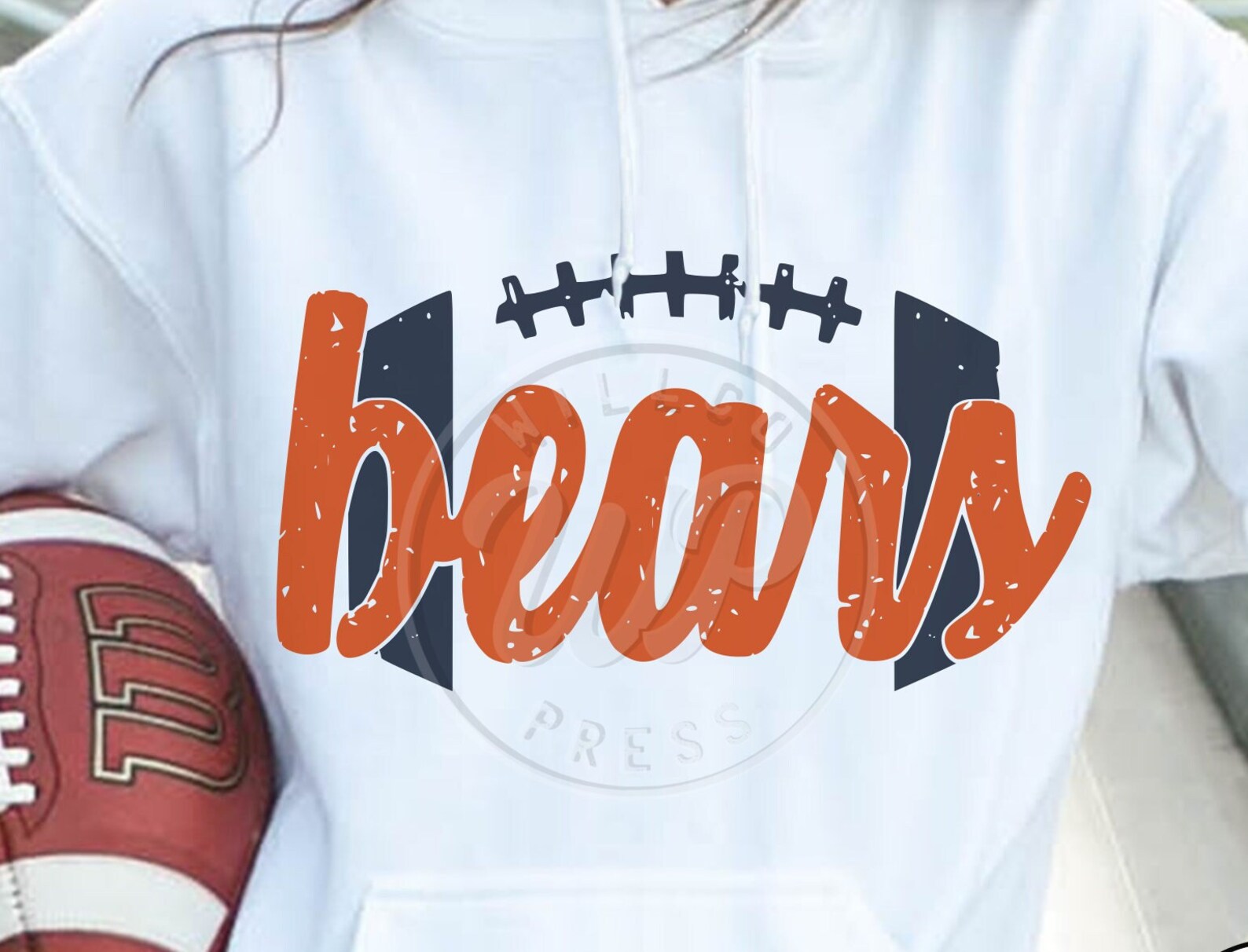 Bears Football Svg, Grunge Distressed, Png, Dxf, Svg Files for Cricut ...