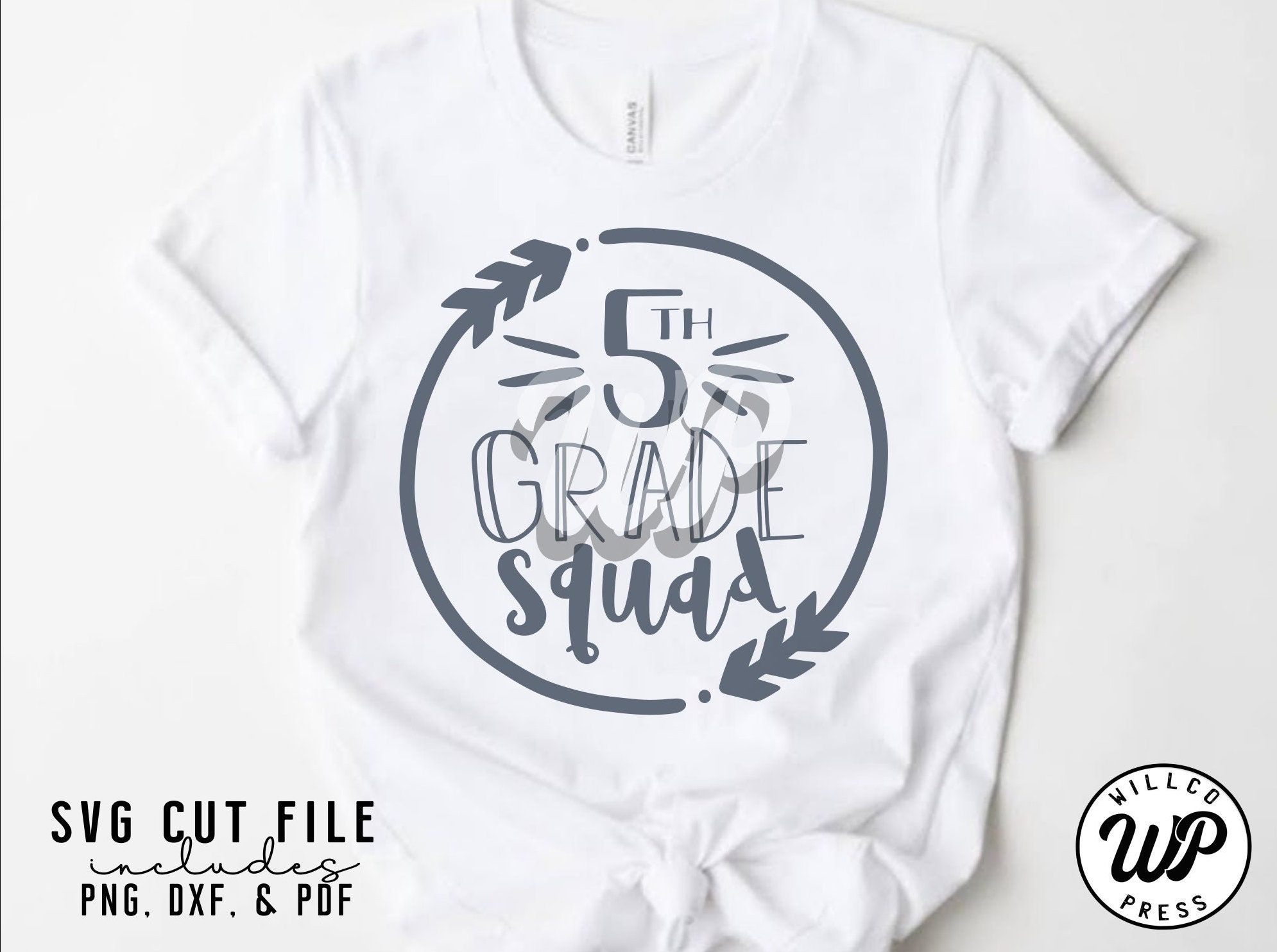 5th Grade Squad, Fifth Grade Svg, Teacher Svg, Png, Dxf, Svg Files for ...