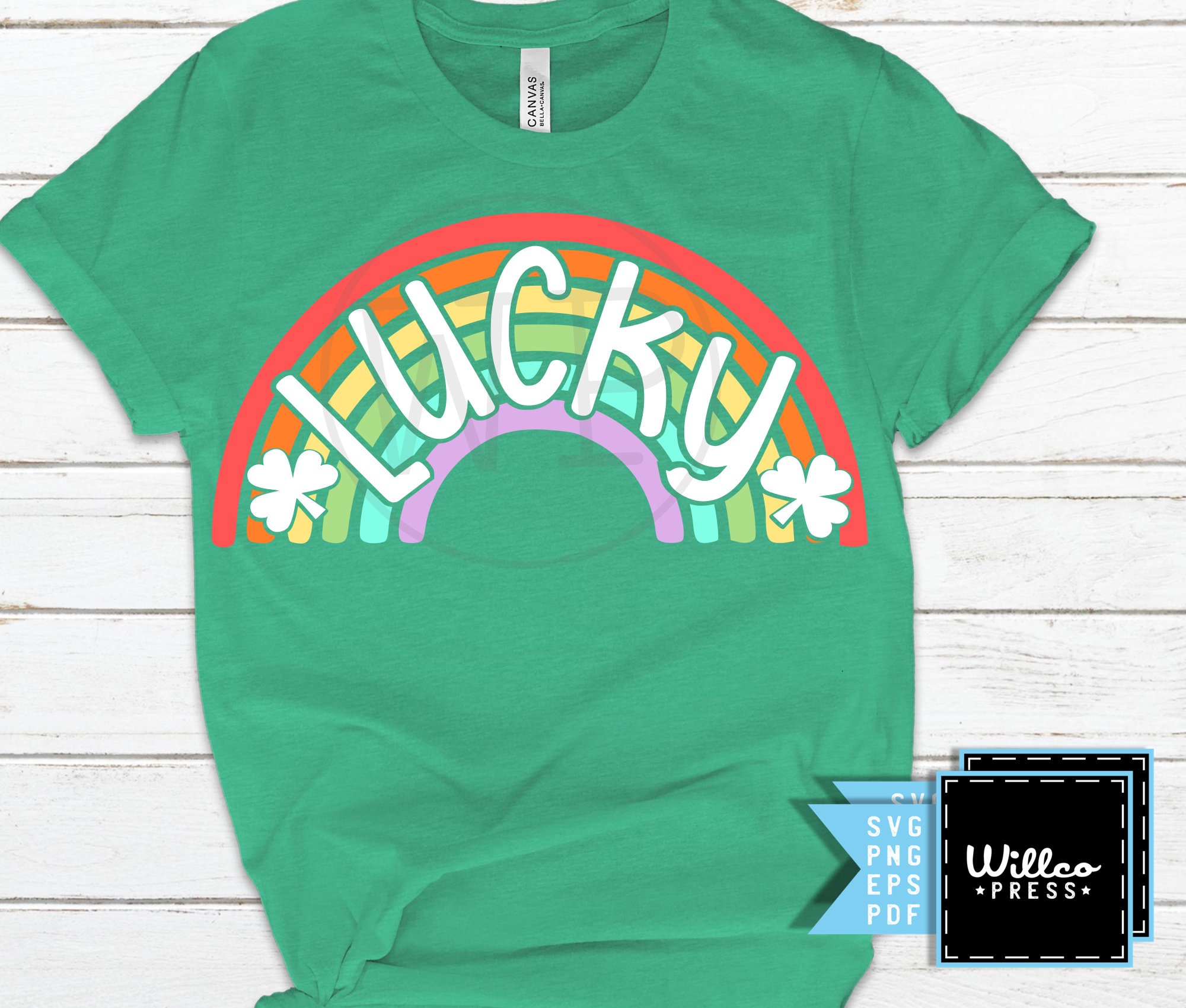 Lucky Rainbow Svg, St Patricks Day, Png, Dxf, , Svg Files for Cricut ...