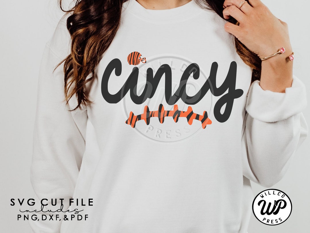 Cincy Football Svg, Cincinnati Svgs, Svg Files for Cricut, Dxf, Png ...