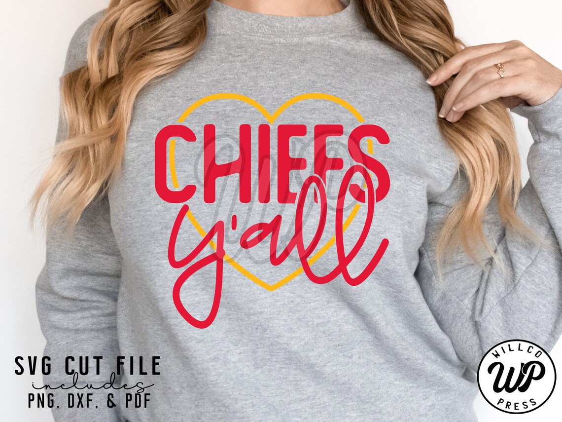 Chiefs Football Svg Png Dxf Svg Files for Cricut Shirt - Etsy
