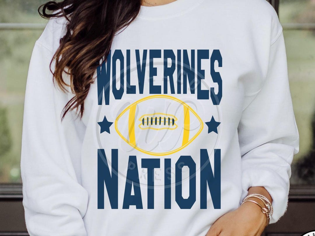 Wolverines Nation, Football Svg, Png, Dxf, Svg Files for Cricut ...