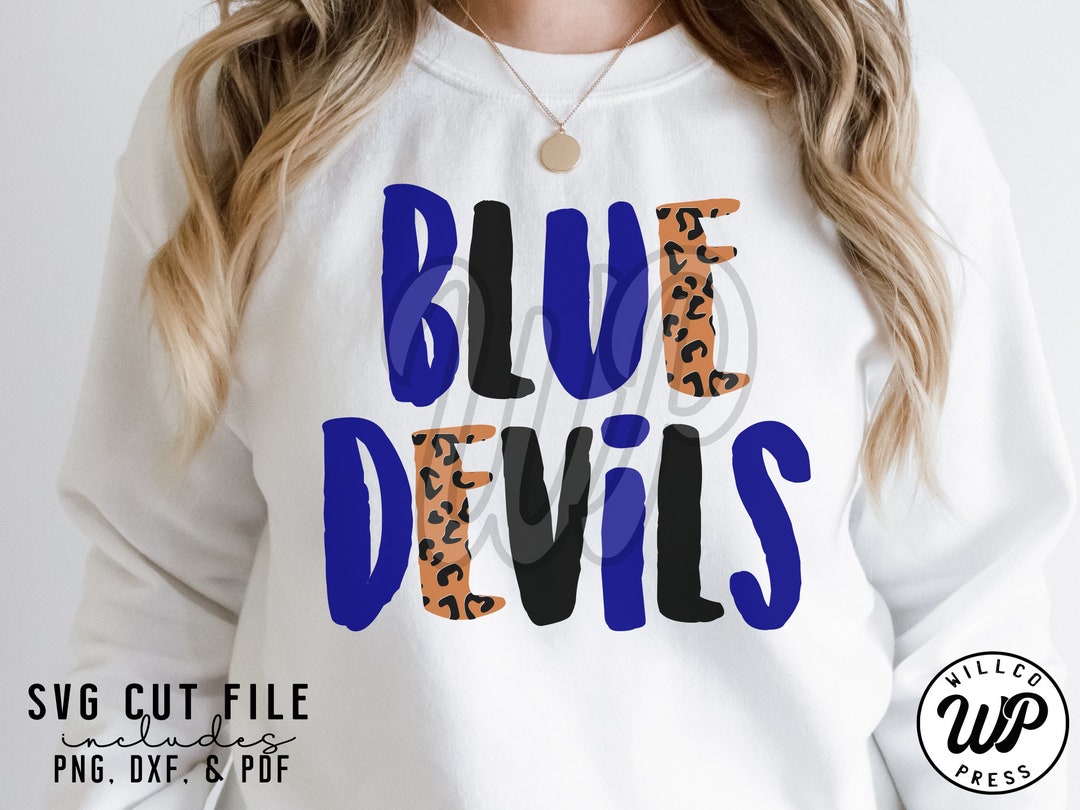 Blue Devils Svg, Cheetah Print, Dxf, Png, Instant Download, Digital Cut ...