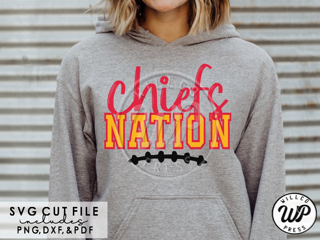 Chiefs Nation Svg, Chiefs Football Png, Svg Files for Cricut, Digital ...