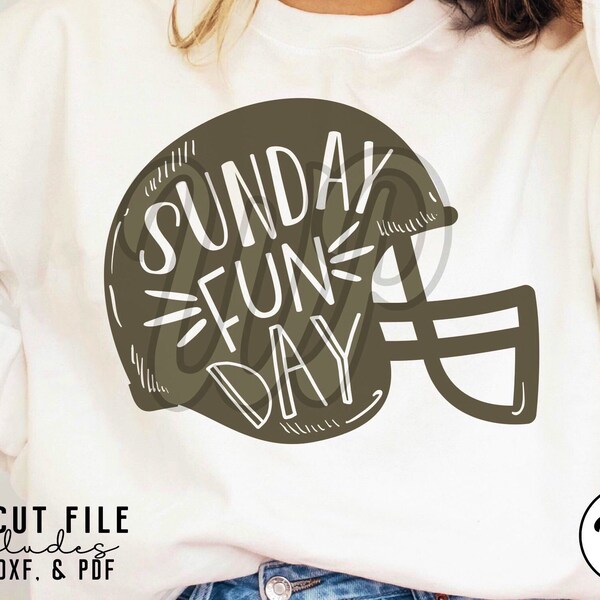 Football Sunday Funday Svg - Etsy