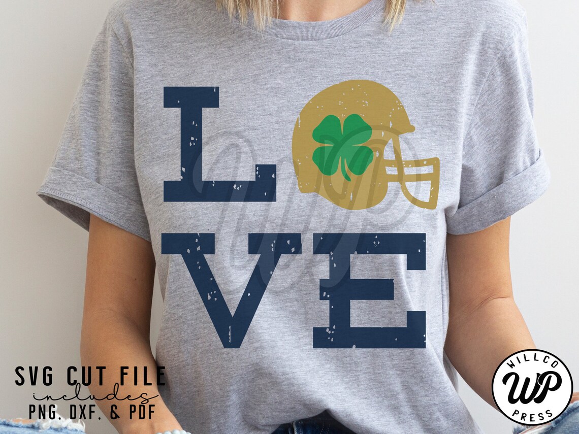 LOVE Irish Svg, Football Svg, Grunge Distressed, Png, Dxf, Svg Files ...