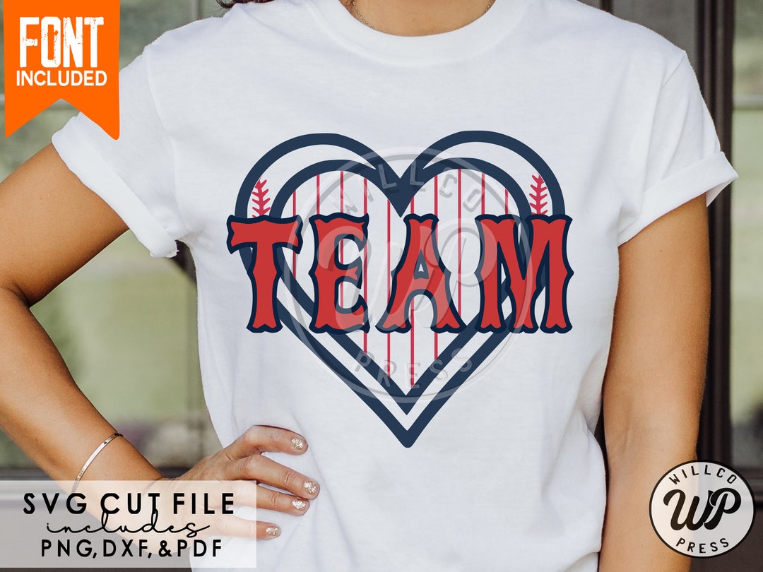 Baseball Svg, Customize Team, Pinstripe Heart, Dxf, Svg Files for ...
