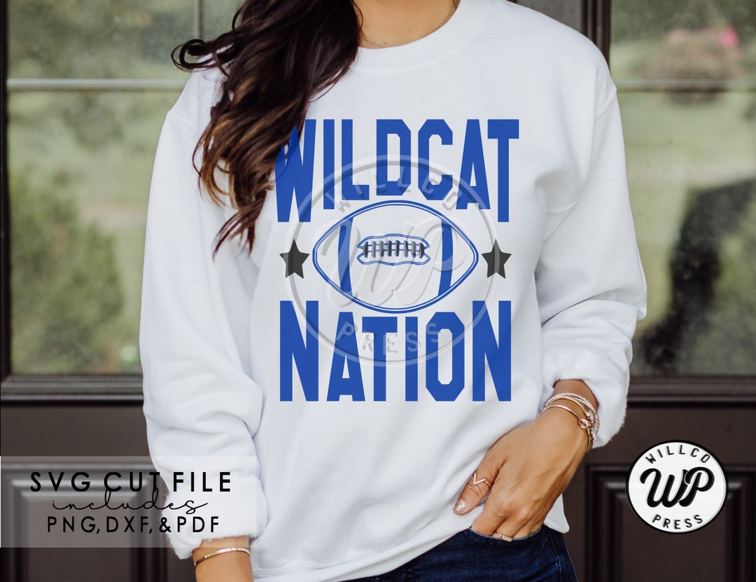 Wildcat Nation Svg, Wildcats Football, School Team Mascots, Png, Dxf ...