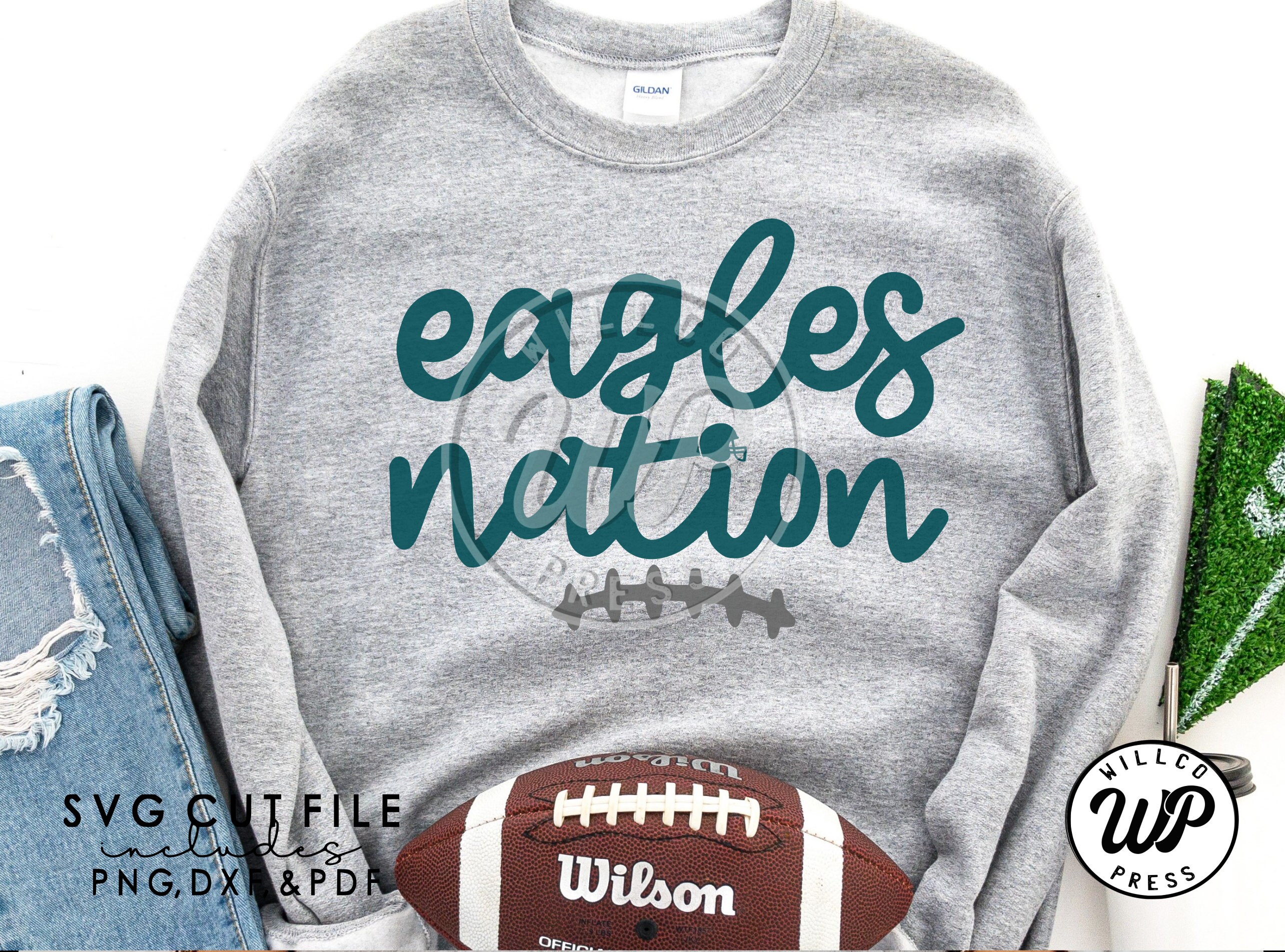 Eagles Nation Svg Eagles Football Png Dxf Svg Files for - Etsy