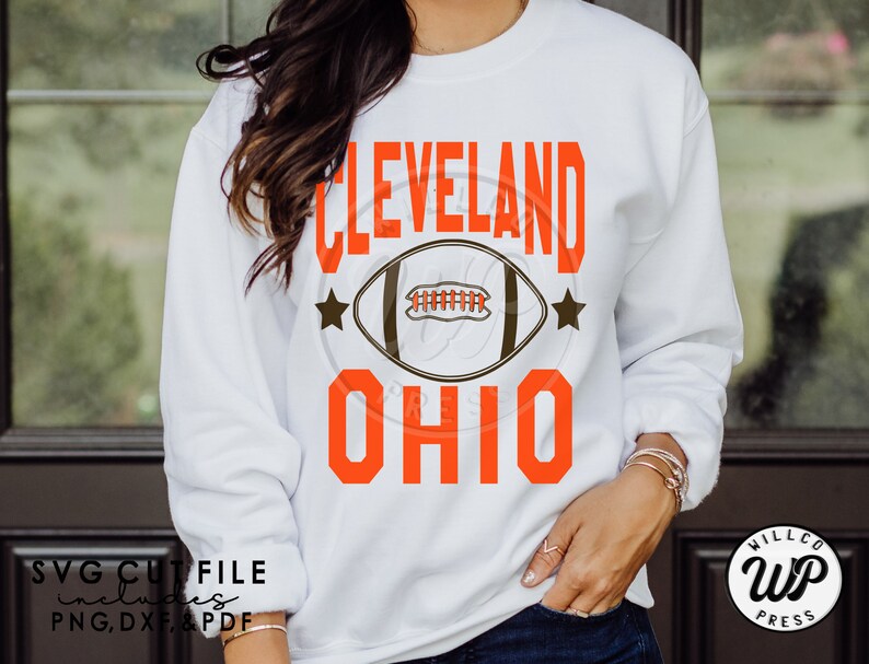 Cleveland Ohio Svg Football Svg Png Dxf Svg Files for - Etsy