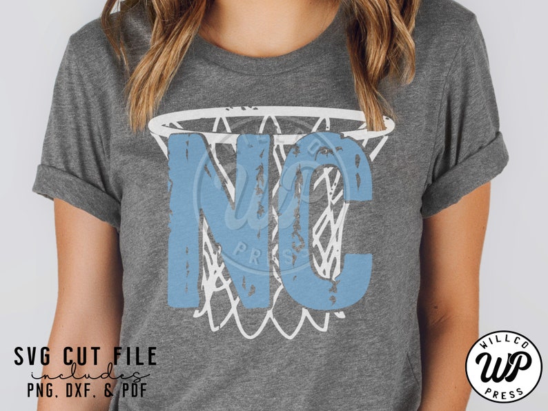 NC Basketball Svg, North Carolina Svg, Grunge Distressed, Png, Dxf, Svg ...