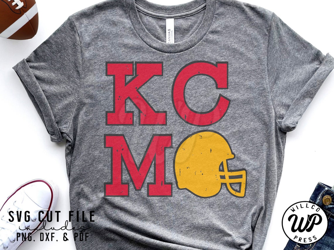 Kansas City Football Svg KCMO Svg Grunge Dxf Png Svg - Etsy