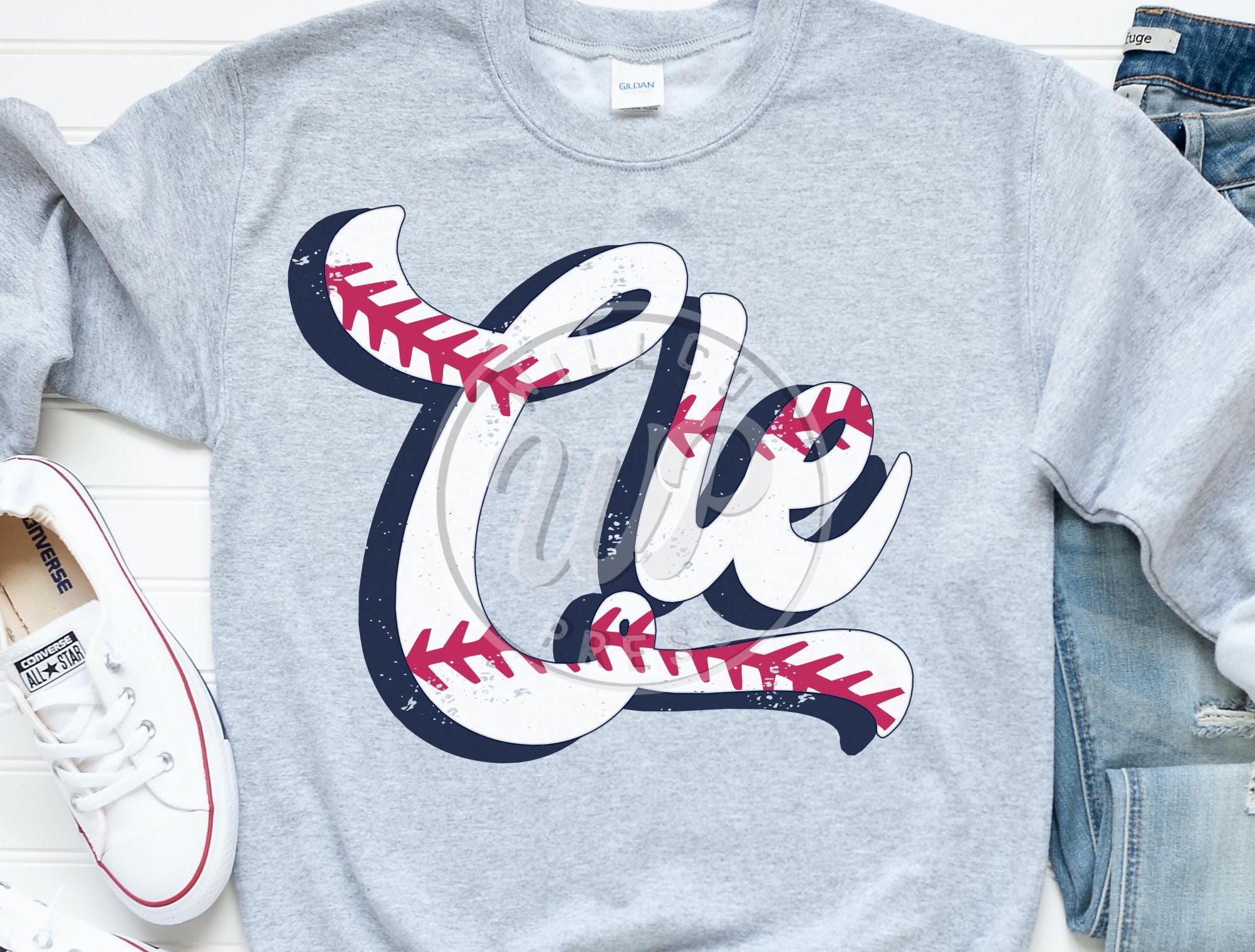 CLE Baseball Png, Baseball Svg, Grunge Distressed, Transparent Png, Dtf ...