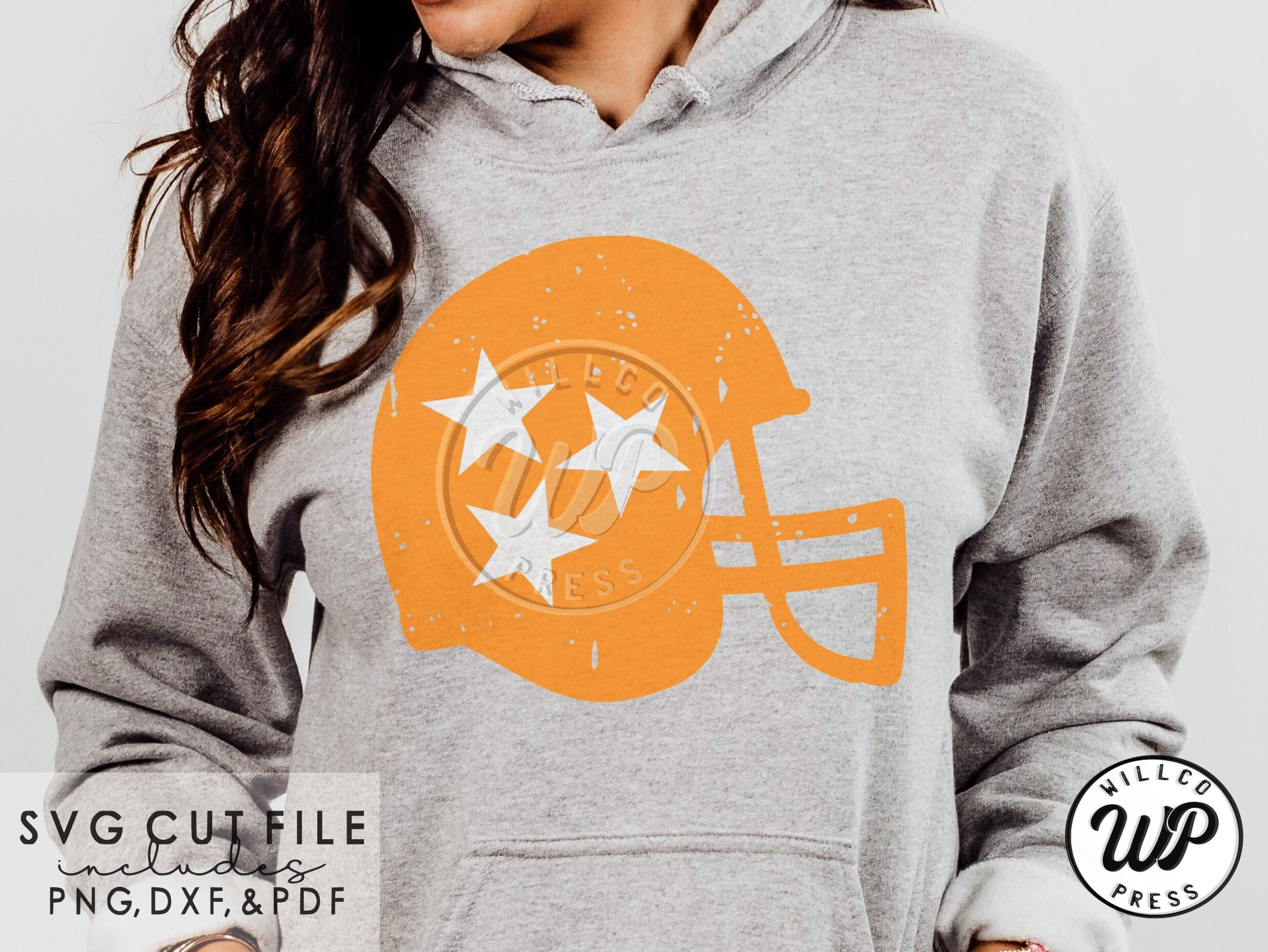TN Football Svg Tennessee Stars Grunge Distressed Png Dxf - Etsy