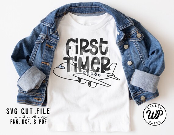 First Timer Svg First Plane Ride Airplane Svg Kids Png | Etsy