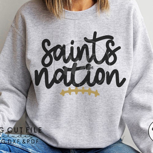 Saints Nation Svg Saints Football Png Dxf Svg Files for - Etsy
