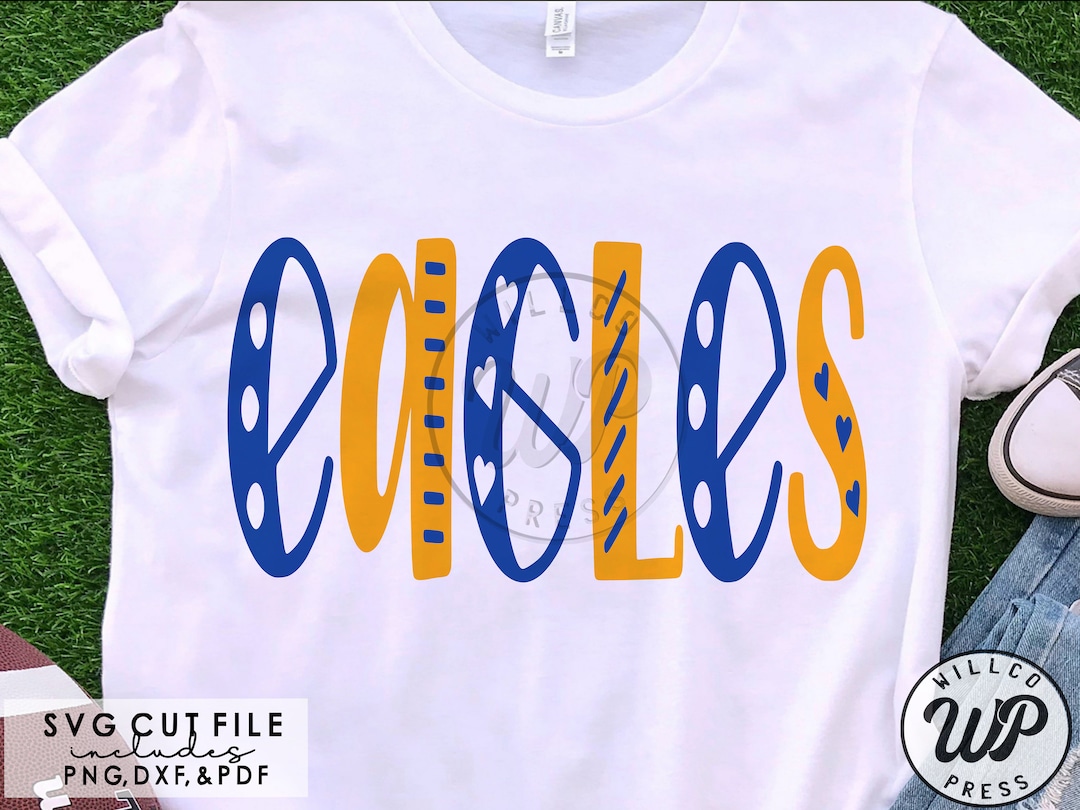 Eagles Mascot Png, Eagles Cheer Svg, Cheer Shirts, Dtf Image, Digital ...