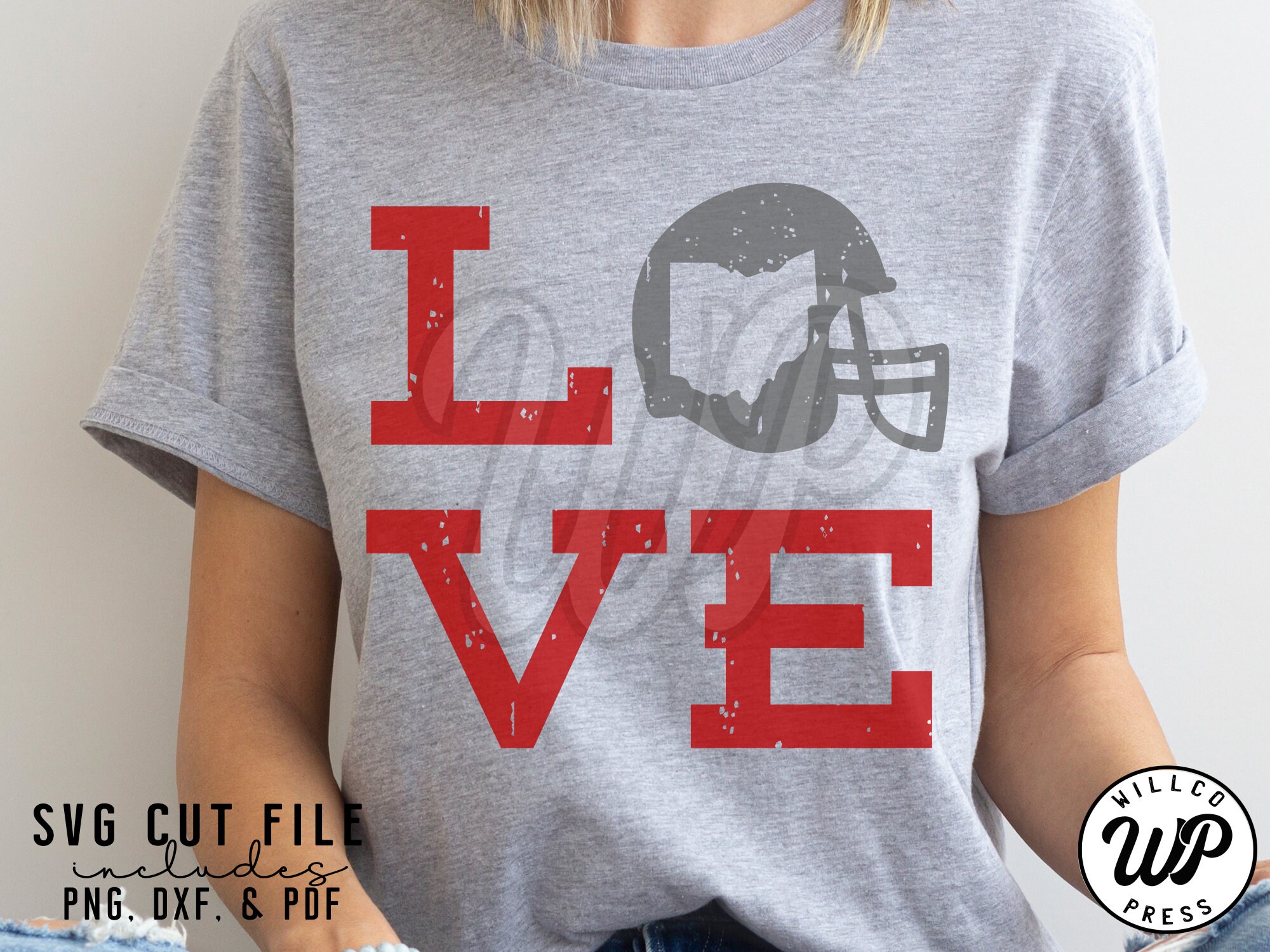LOVE Ohio Svg Football Svg Grunge Distressed Png Dxf Svg - Etsy