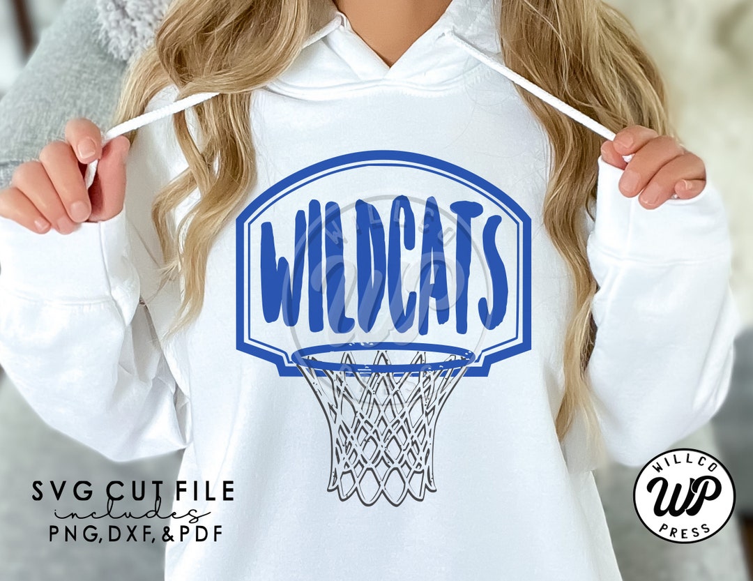 Wildcats Basketball, Cats Net Svg, Grunge Distressed, Png, Dxf, Svg ...