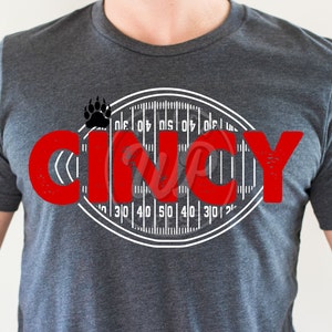 Cincy Football Svg, Cincinnati Svg, Png, Dxf, Svg Files for Cricut ...