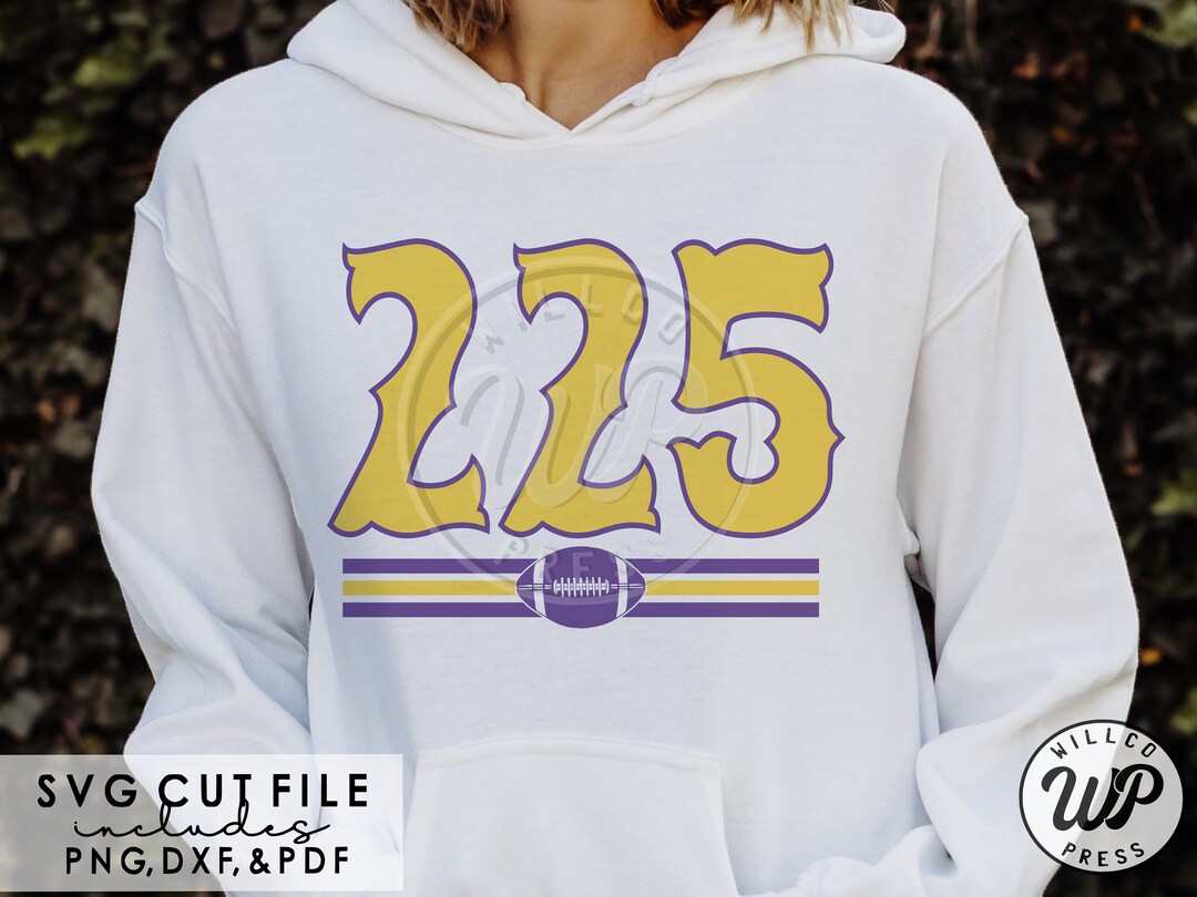 225 Football Png, Baton Rouge Svg, Area Code, Digital Download, Dtf ...