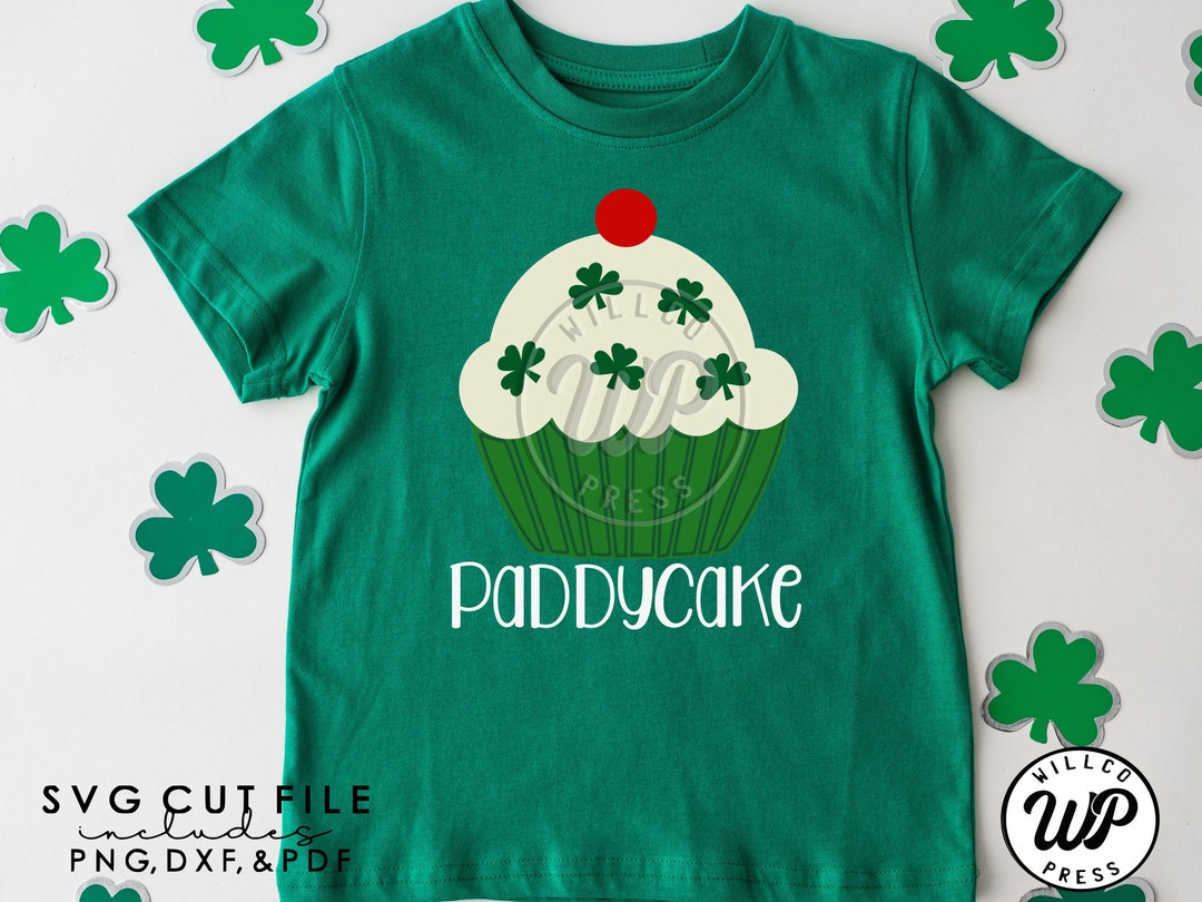 Paddycake Svg, Cupcake, St Patricks Day, Png, Dxf, Svg Files for Cricut ...