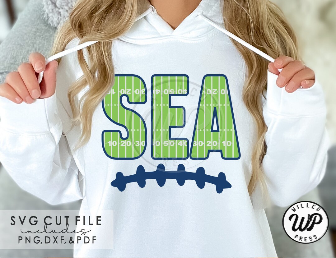 SEA Football Svg, Seattle Svg, Airport Code, Png, Dxf, Svg Files for ...