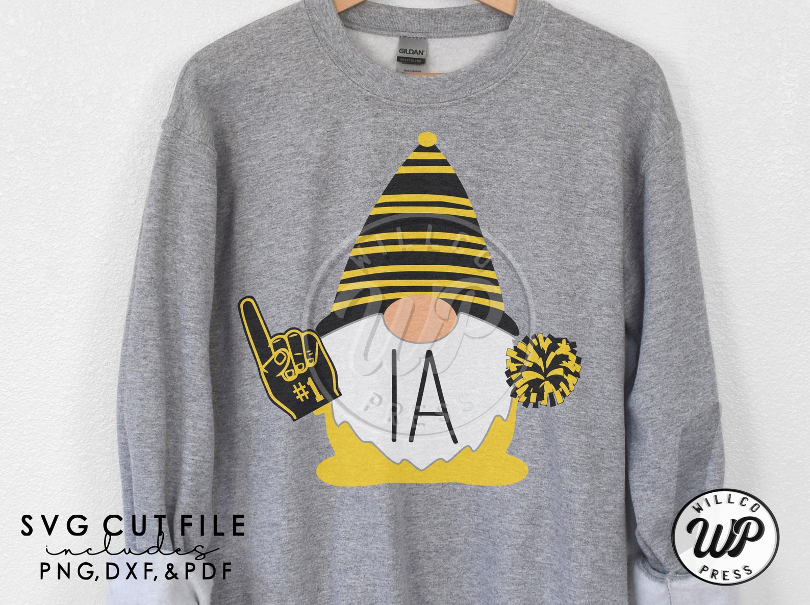 IA Gnome Svg Iowa Svg Christmas Santa Png Dxf Svg Files - Etsy