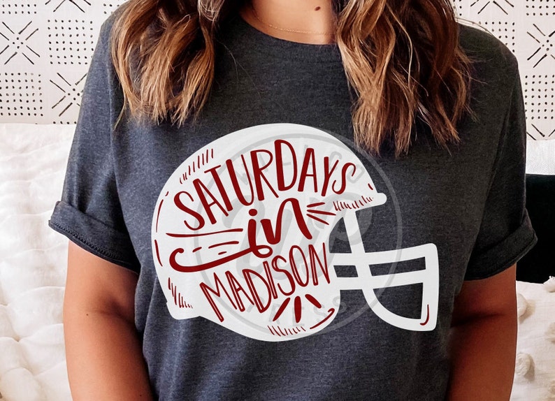 Saturdays in Madison Wisconsin Football SVG Files for - Etsy