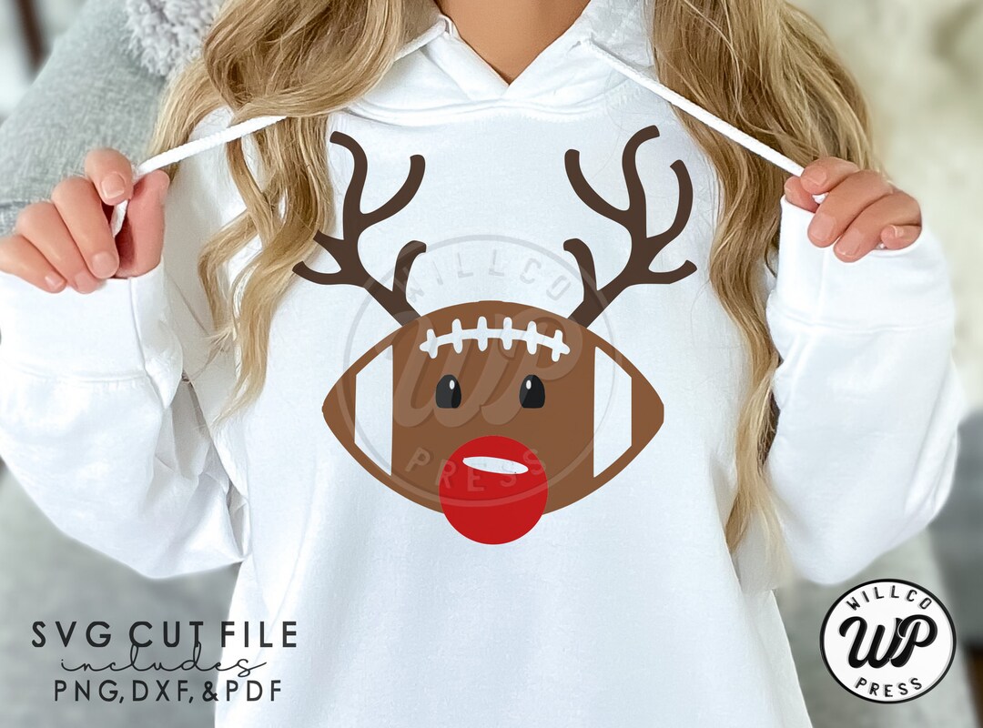 Football Reindeer Svg, Christmas Svg, Png, Dxf, Pdf, Sublimination ...