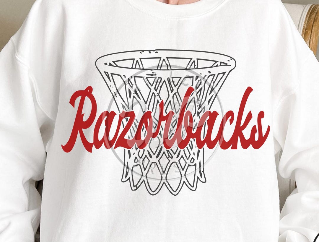 Razorbacks Basketball, Razorbacks Net Svg, Grunge Distressed, Png, Dxf ...