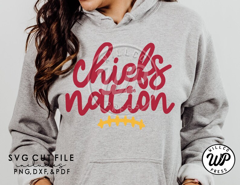 Chiefs Nation Svg, Chiefs Football, Png, Dxf, Svg Files for Cricut ...