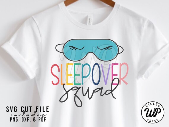 Sleepover Crew Svg Slumber Party Svg Png Dxf Svg Files for | Etsy