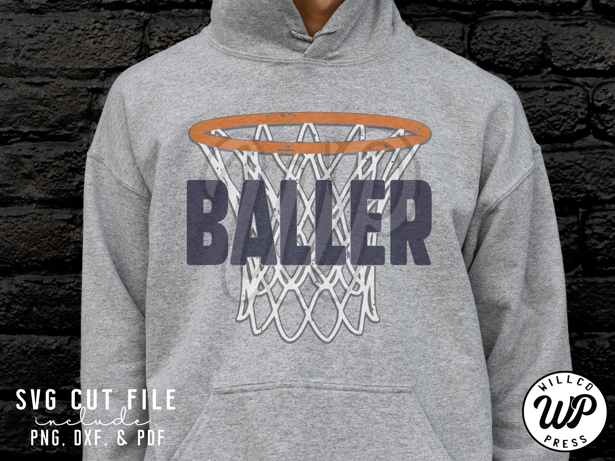Baller Svg Basketball Svg Grunge Distressed Png Dxf Svg - Etsy