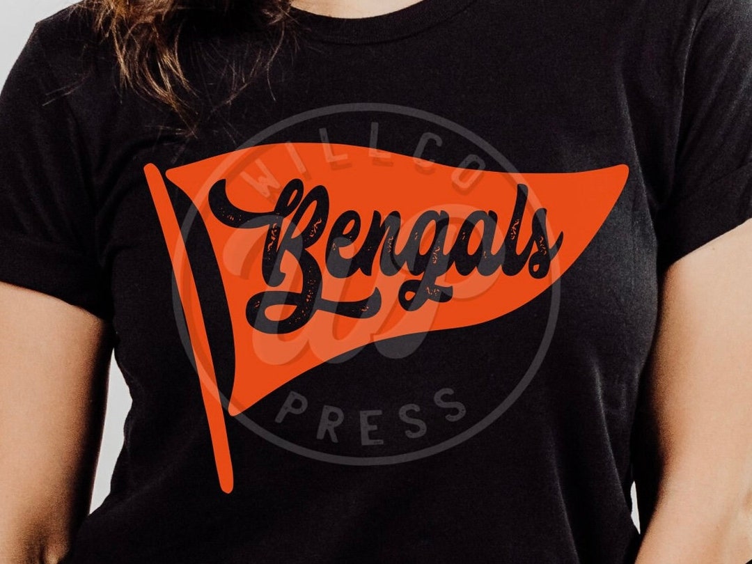 Bengals Pennant Svg, Team Flag Svg, Retro Football Svg, Digital ...
