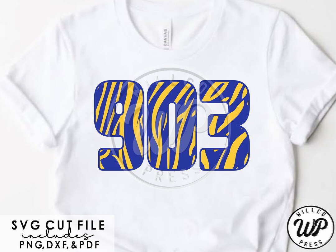 903 Area Code Svg, Tiger Stripes, Texas, Digital, Png, Dxf, Svg Files ...