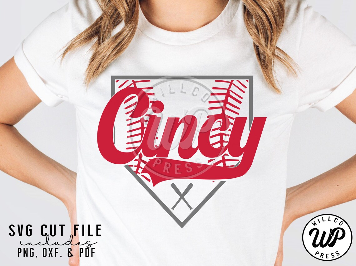 Cincy Baseball Svg Cincinnati Svg Png Dxf Svg Files for - Etsy