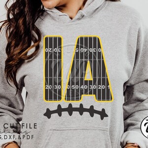 IA Football Svg, Iowa Initials, Png, Dxf, Svg Files for Cricut, , Vinyl ...