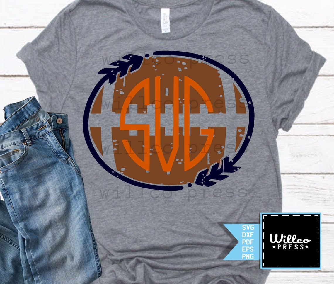 Football Svg Football Monogram Svg Monogram Svg Super Bowl | Etsy