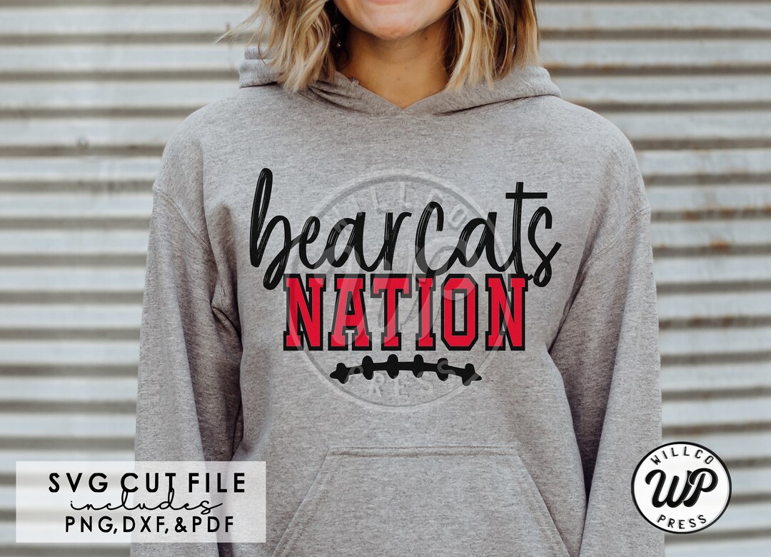 Bearcats Nation Svg, Bearcats Football, Svg Files for Cricut ...