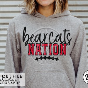 Bearcats Nation Svg, Bearcats Football, Svg Files for Cricut ...
