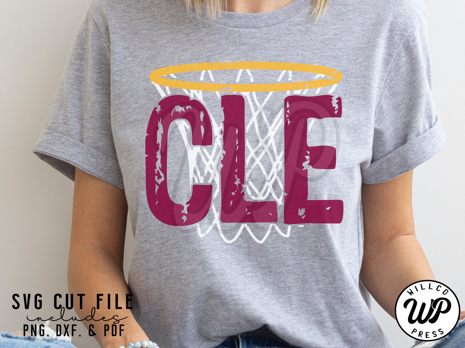 CLE Basketball Svg, Cleveland Svg, Grunge Distressed, Png, Dxf, Svg ...