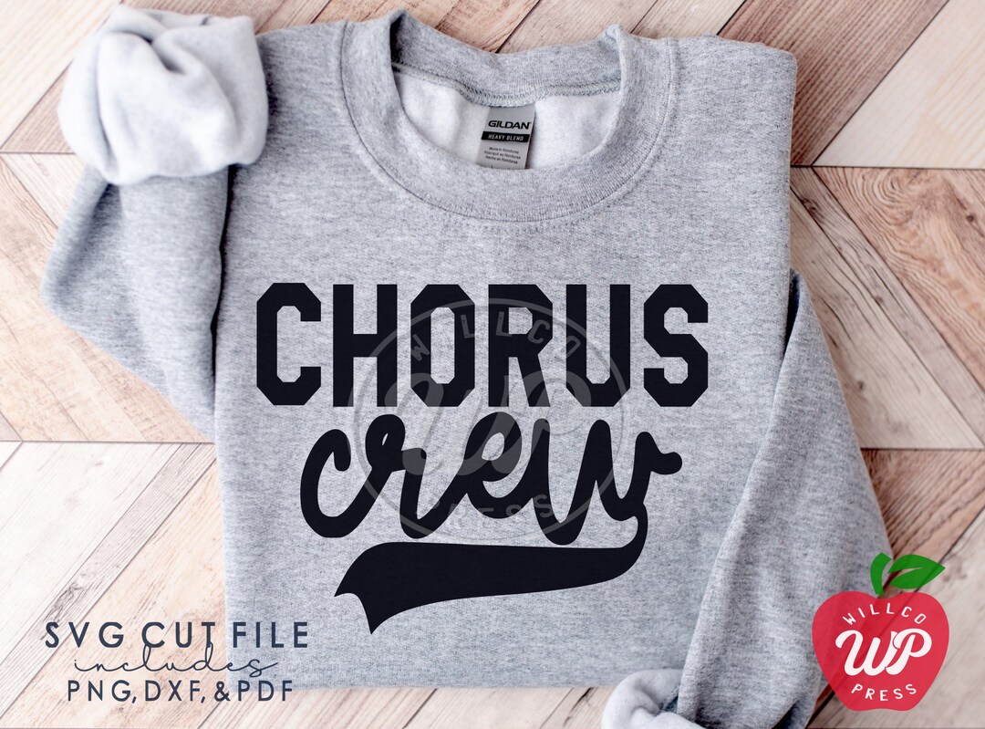 Chorus Crew Svg, School Choir Svg, Music Teacher Teams, Png, Dxf, Svg ...