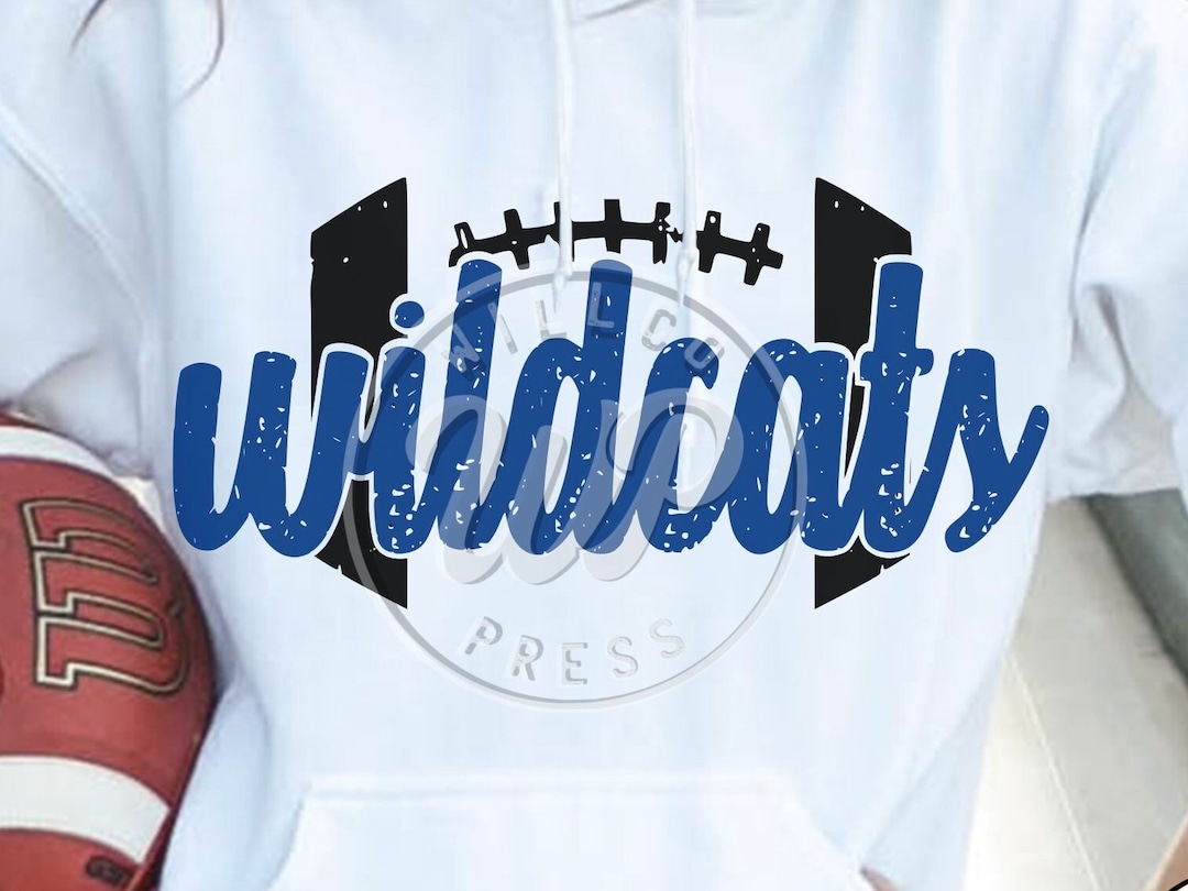 Wildcats Football Svg, Grunge Distressed, Png, Dxf, Svg Files for ...
